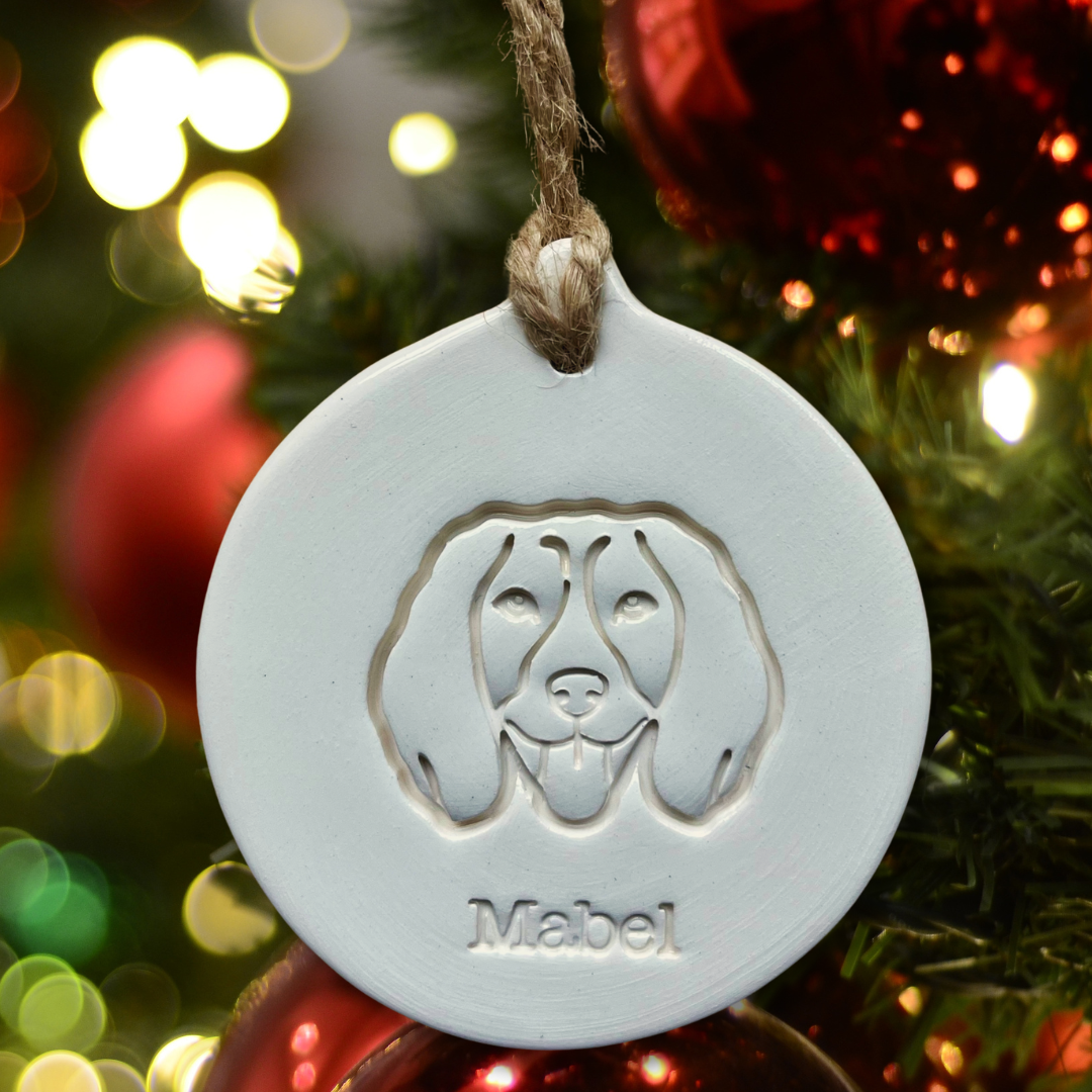 Personalised Working Cocker Spaniel Bauble | Custom Dog Xmas Tree ...